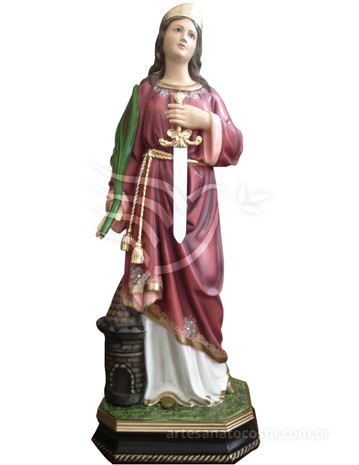 Santa Bárbara 70cm - Artesanato Costa